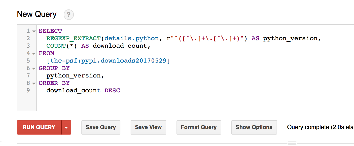 PyPI の統計情報を BigQuery で集計する - ymyzk’s blog