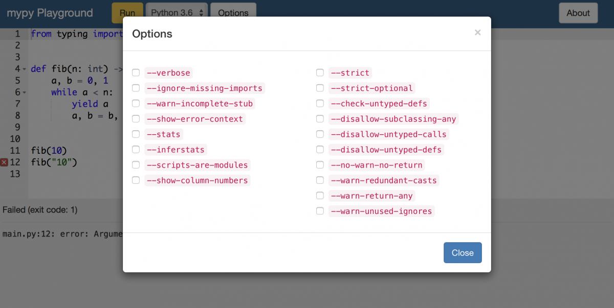 mypy Playground をリリースしました – ymyzk’s blog